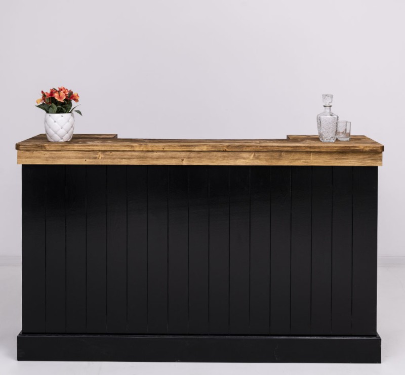Tejghea de bar cu dungi verticale 180 cm - PS696-180