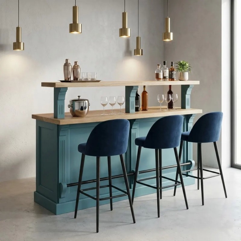 Bar, blat stejar - PS681-TOP OAK